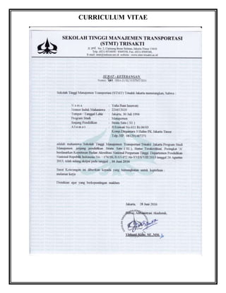 CV Yulia Bani Isnawaty new | PDF