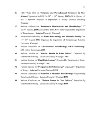 Revised Bio Data March 2015 | PDF