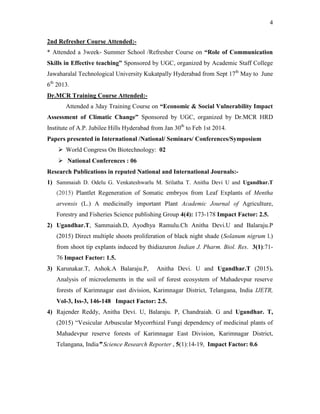 Revised Bio Data March 2015 | PDF