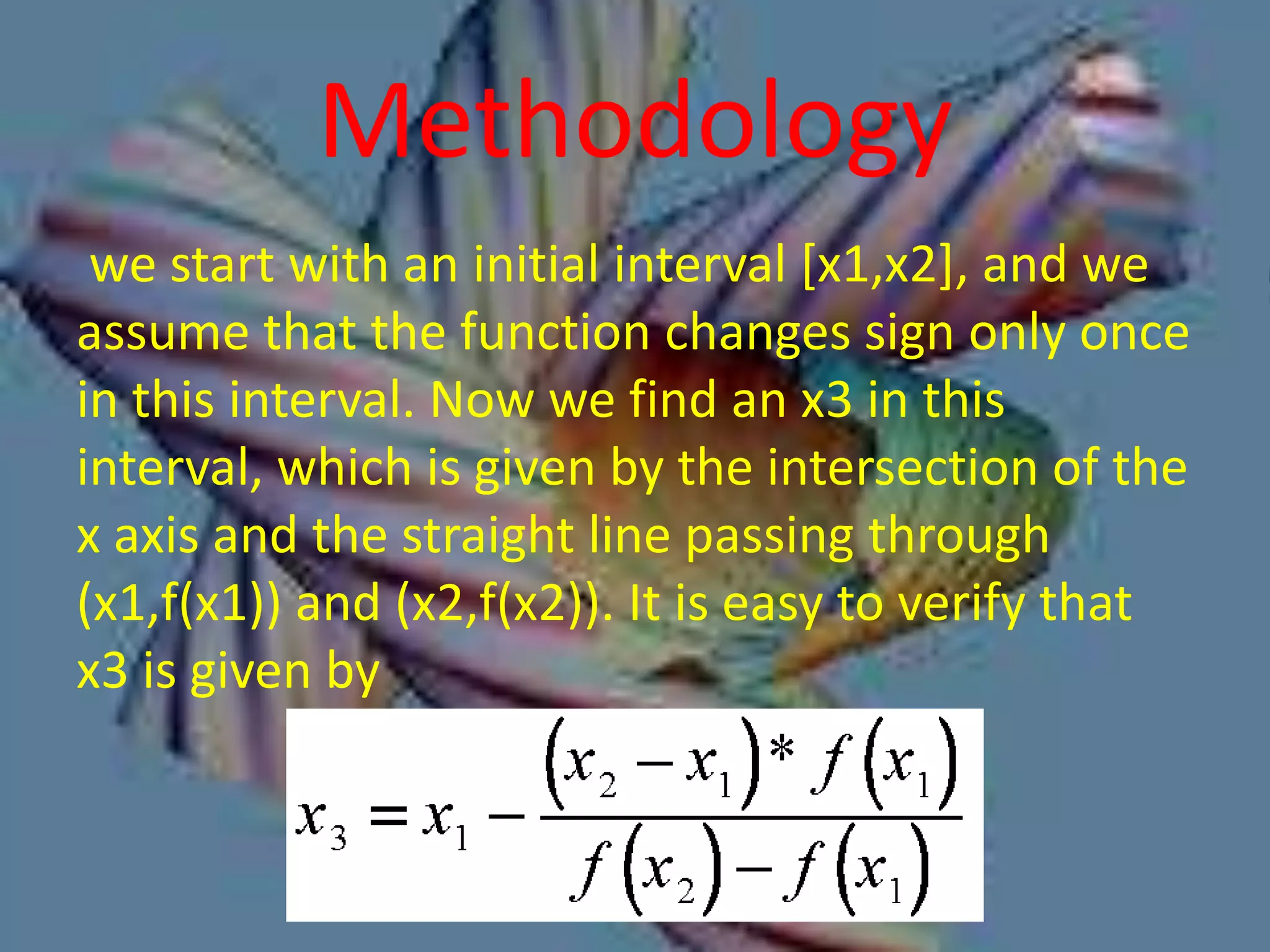 The False Position Method Pptx Computing Technology And Computing