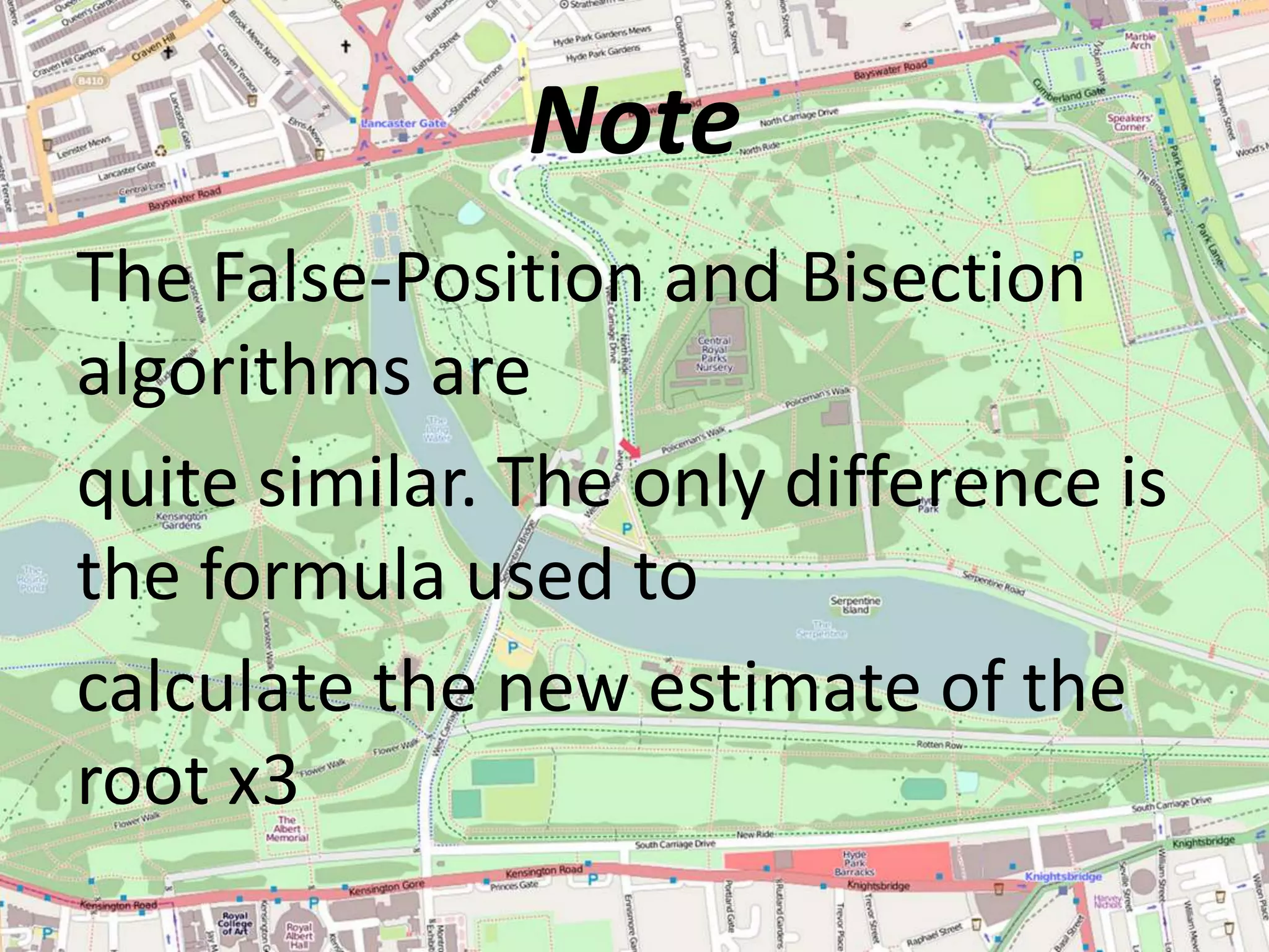 The False Position Method Ppt 5271