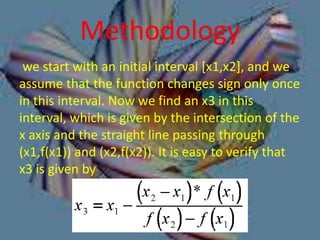 The False-Position Method | PPTX