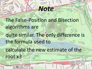 The False-Position Method | PPTX | Computing | Technology & Computing
