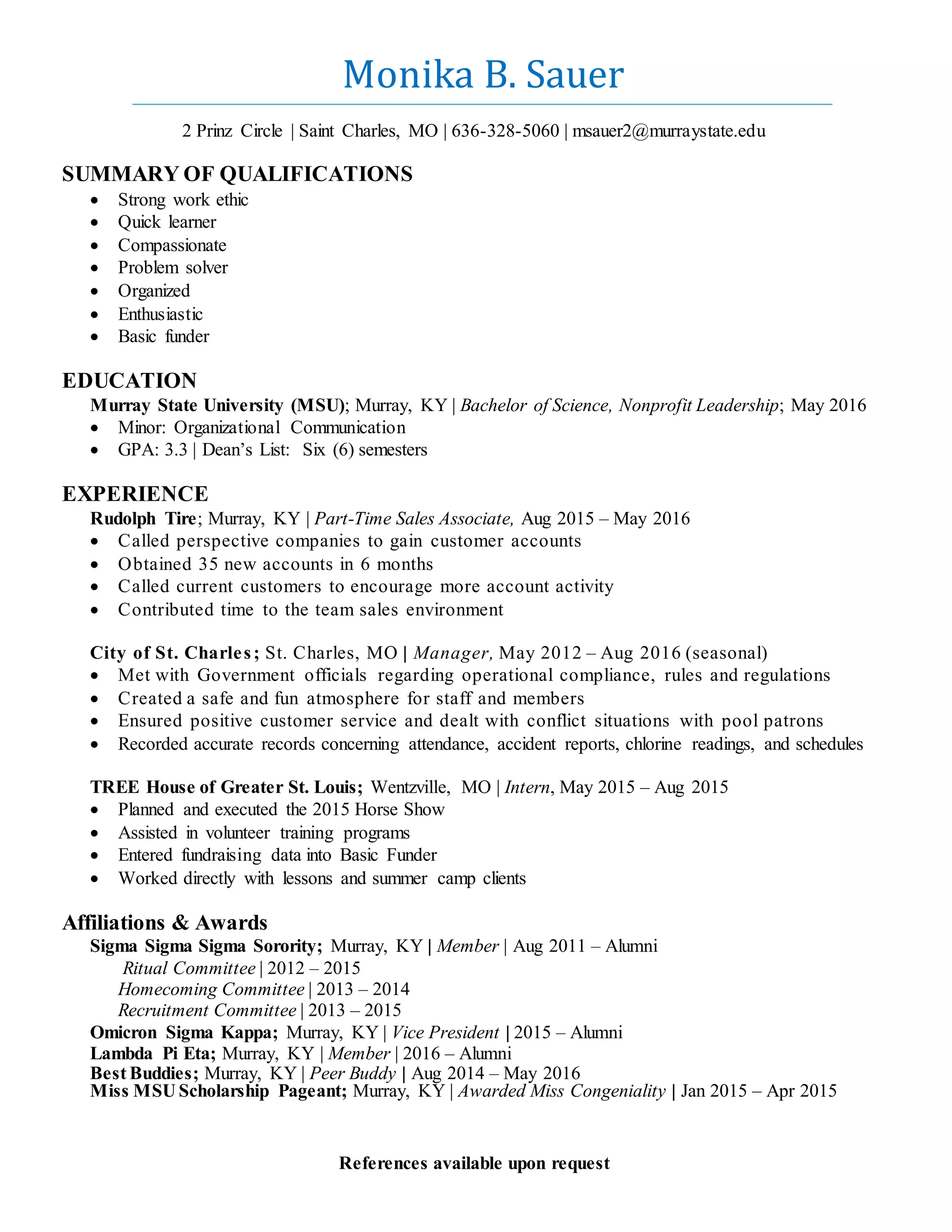 Resume 2016 | DOCX