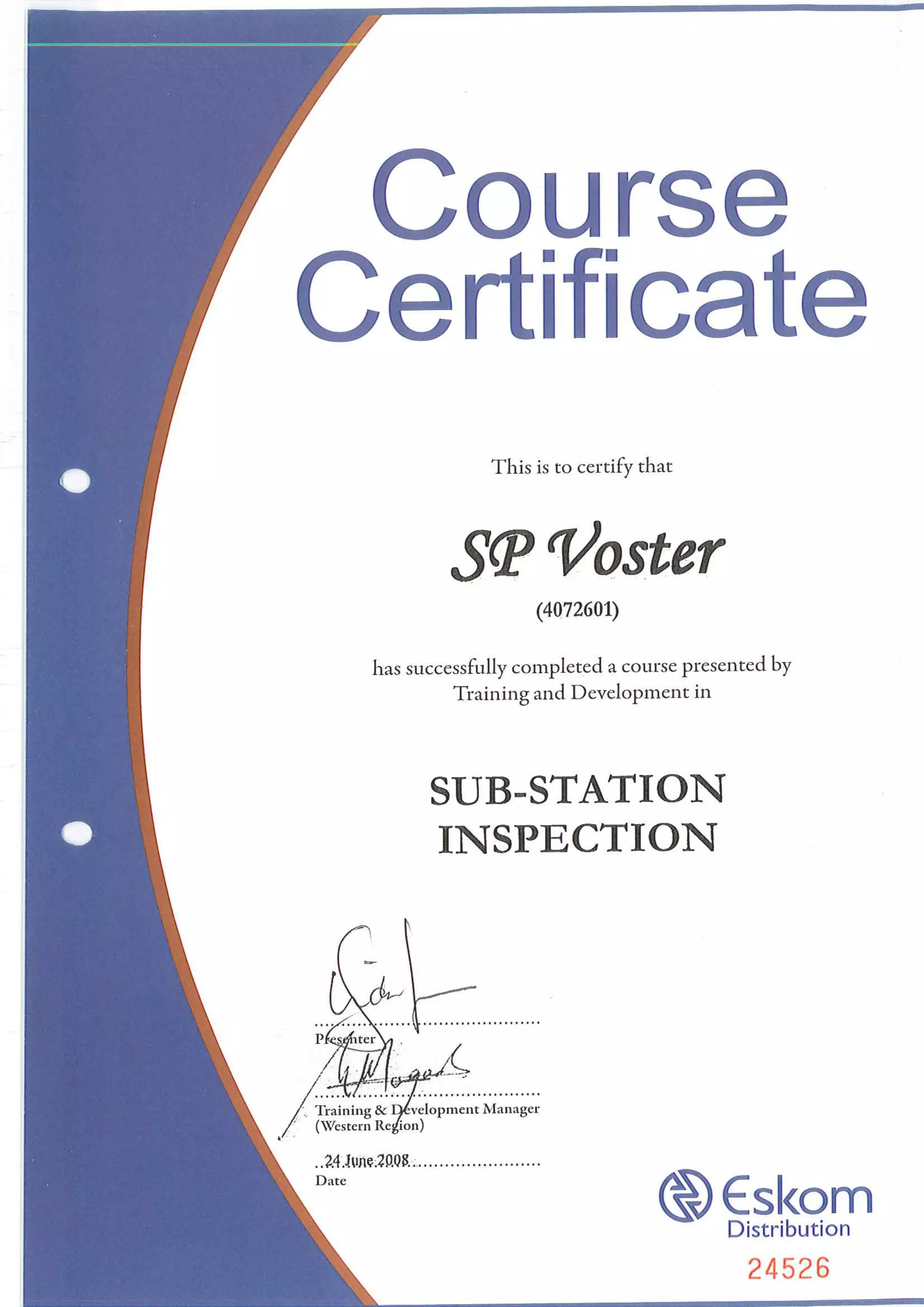 Eskom Certificates | PDF