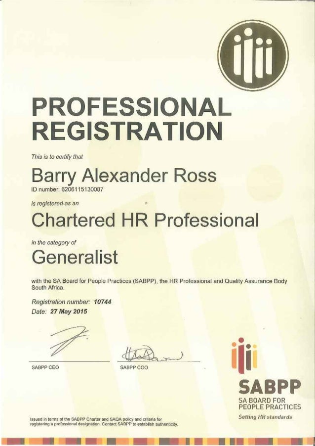 Professional Registration SABPP