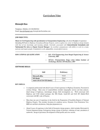 Biswajit Das_Resume | PDF