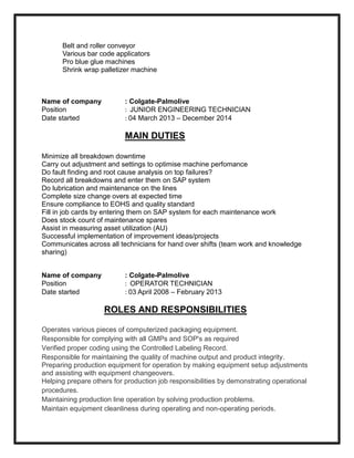 Curriculum vitae of Victor Mudau 2016 | PDF