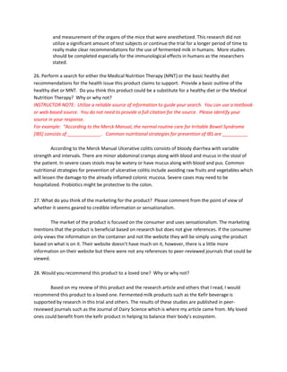 NTR 340 Nutrition Research Questionnaire- USE ME(1) | PDF