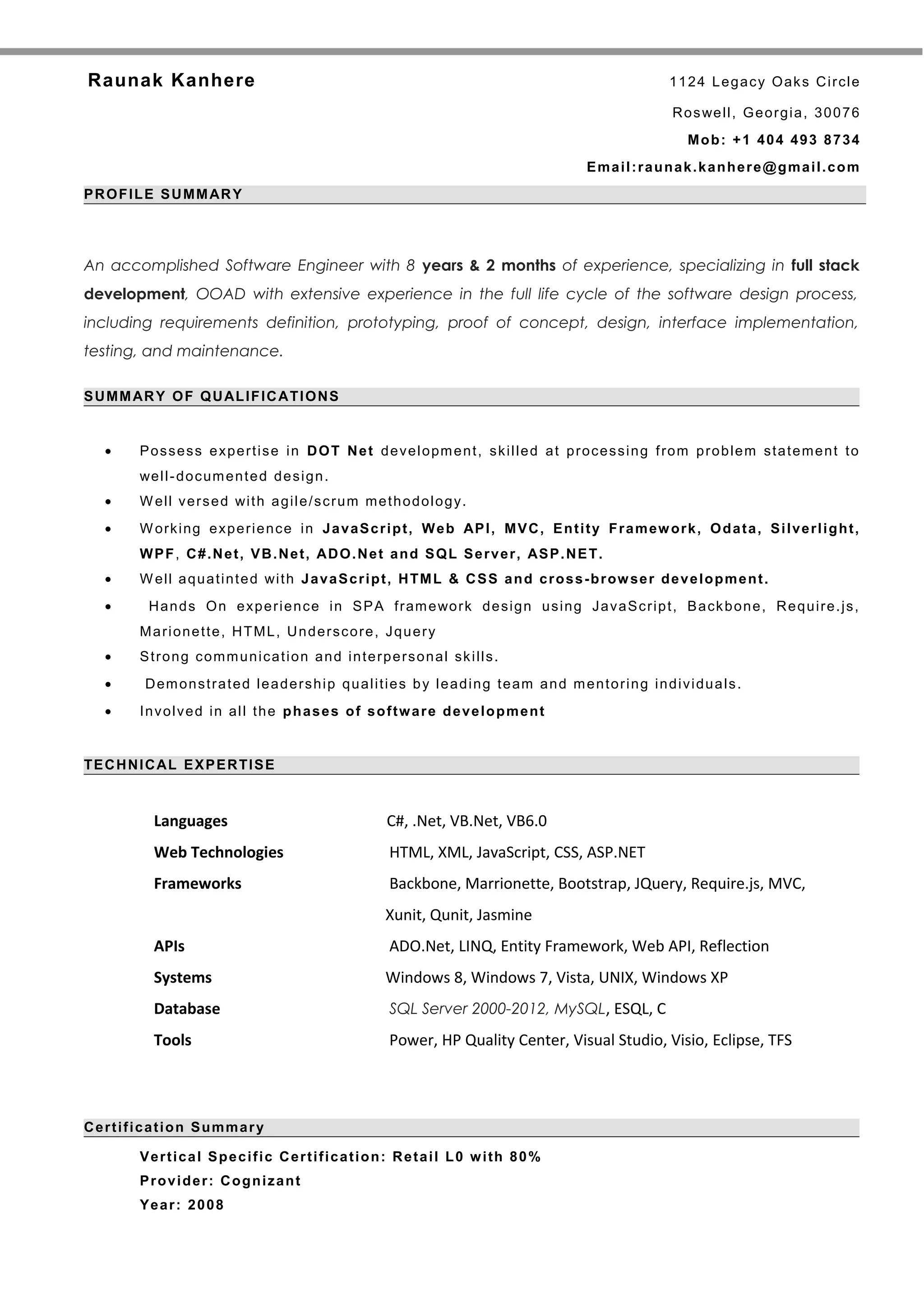 Resume | DOC