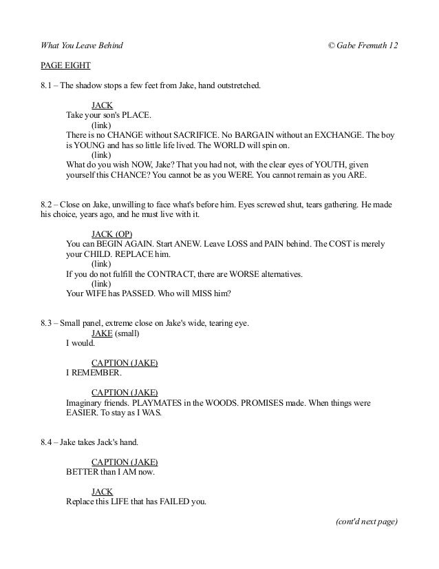 What You Leave Behind