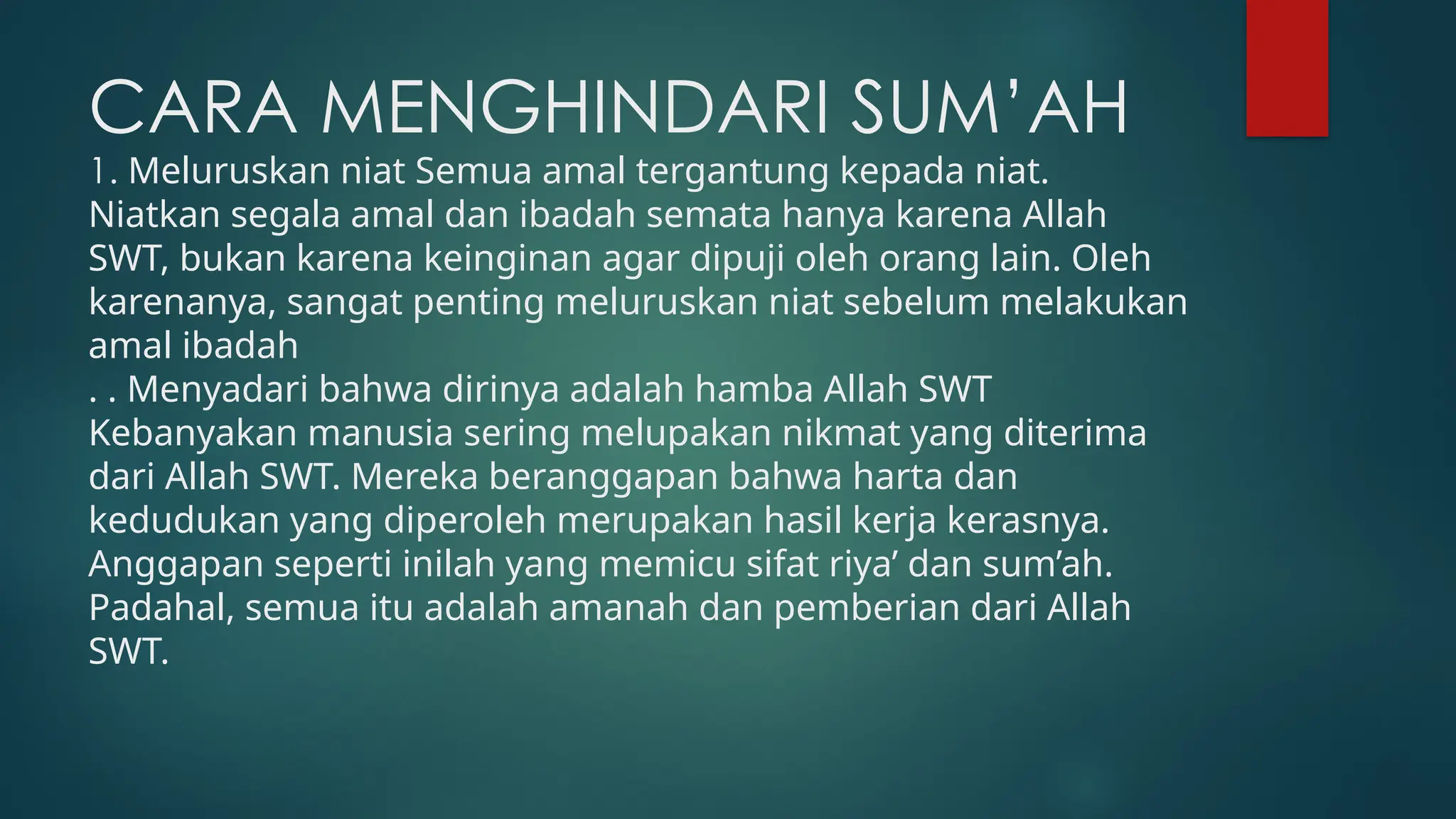 Akidah Akhlak RIYA’ DAN SUM'AH semester 2 .pptx