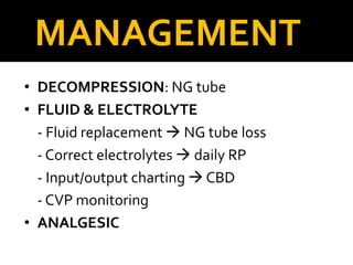 Intestinal obstruction rifhan & saifuddin | PPT