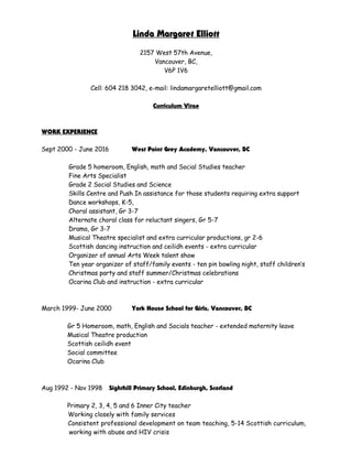 Linda Elliott resume (1) | DOC