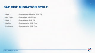 OXY's Journey to SAP S4HANA RISE and Challenges | PDF