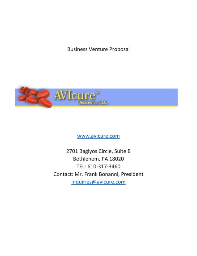 AVIcure Short Proposal | PDF
