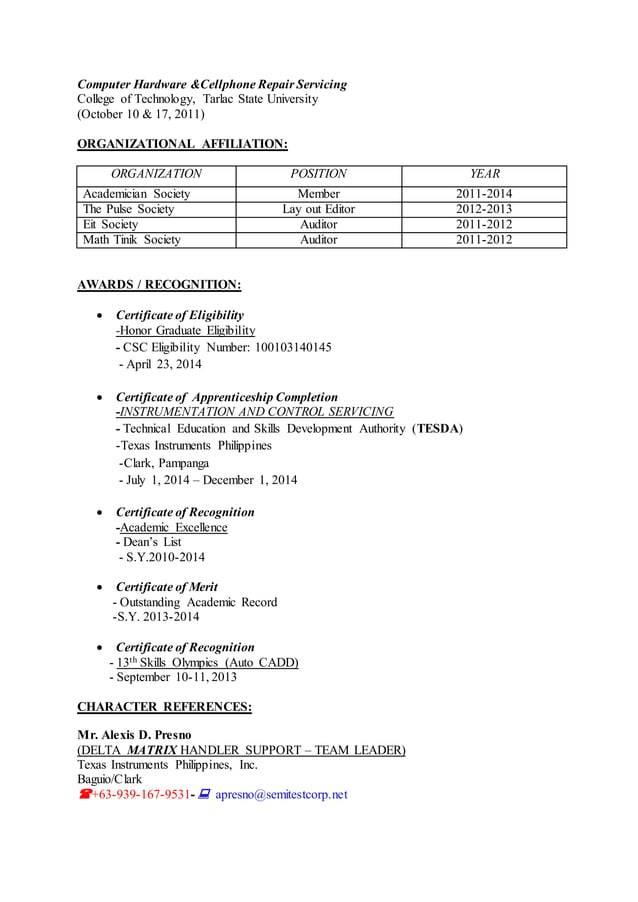 EUGENE LAPITAN RESUME | DOCX