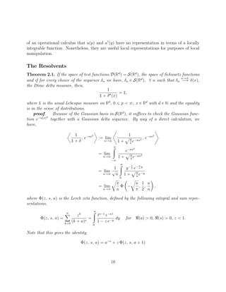 Generalized Functions, Gelfand Triples and the Imaginary Resolvent Theorem | PDF