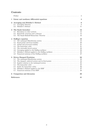 Duffing oscillator and driven damped pendulum | PDF