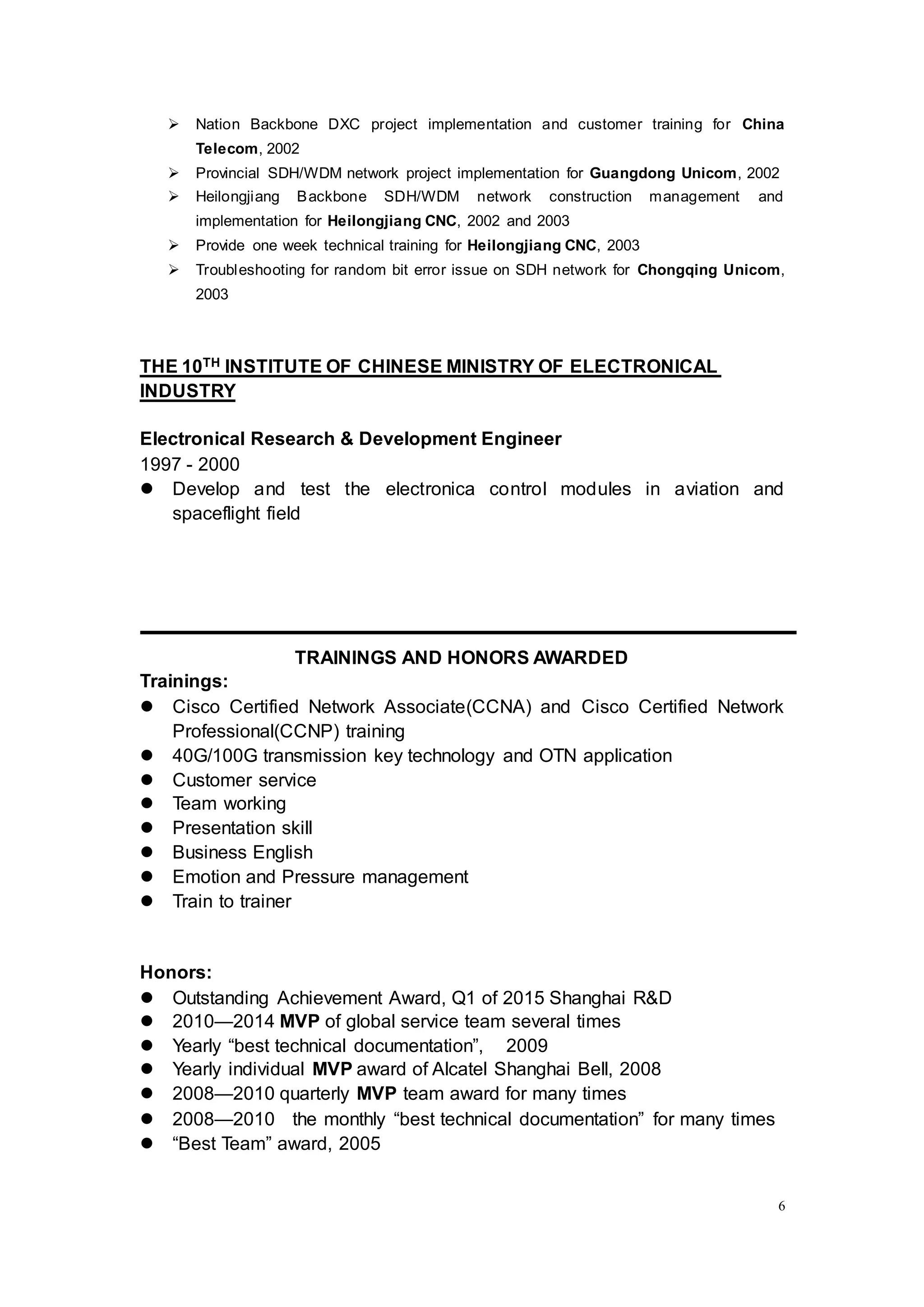 Resume yuhong EN | DOCX