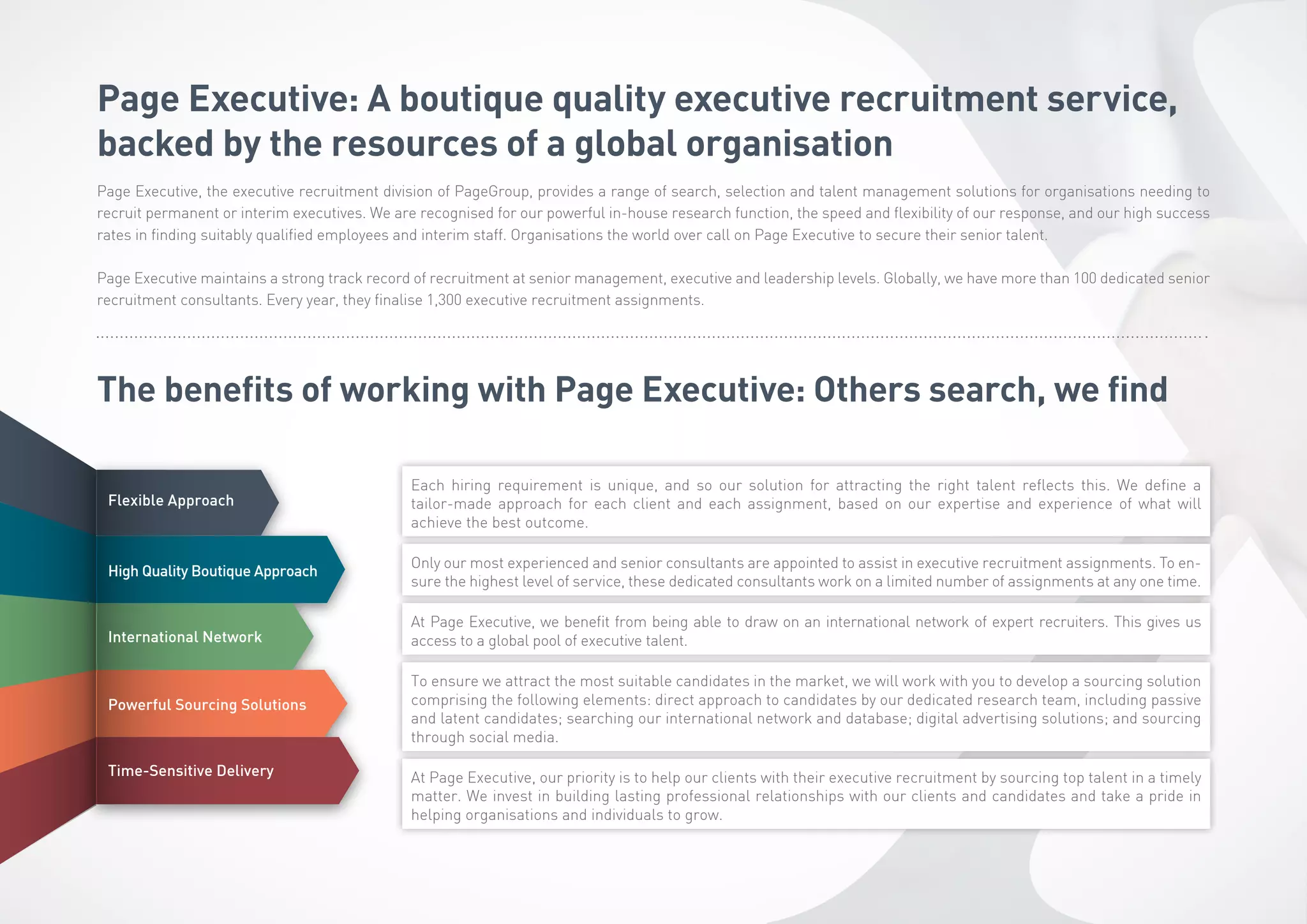 Page Executive Brochure | PPT
