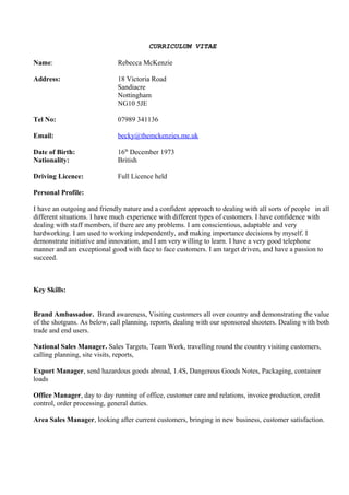 CURRICULUM VITAE2 | PDF