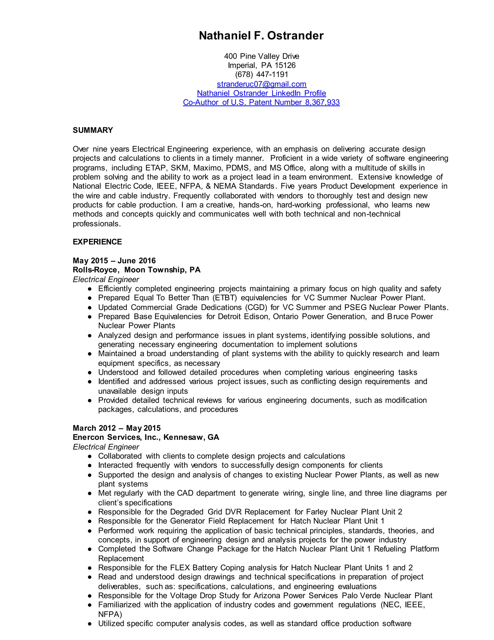 NFO Resume | PDF
