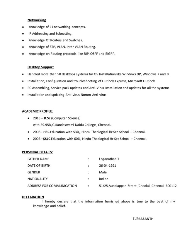 Prasanth L | PDF