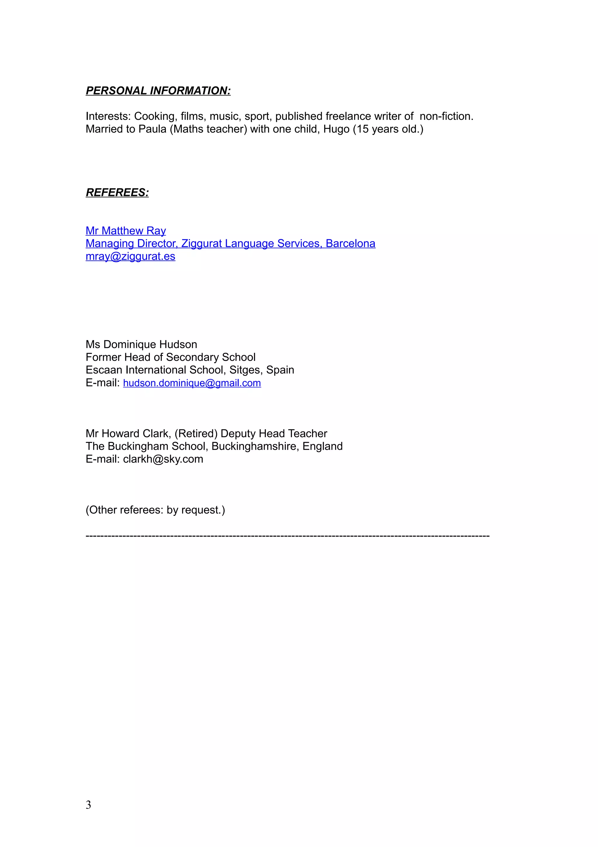 BRETT HETHERINGTON ESL Teacher | DOC