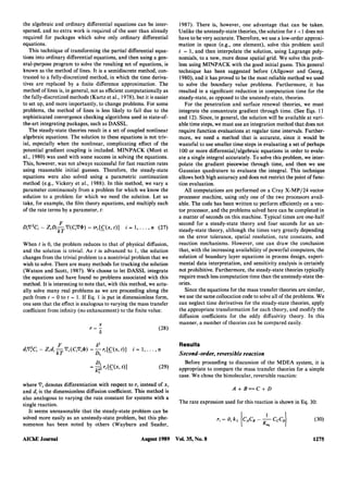 Numerical Simulation of Theories for Gas Absorption with Chemical Reaction | PDF | Chemistry ...