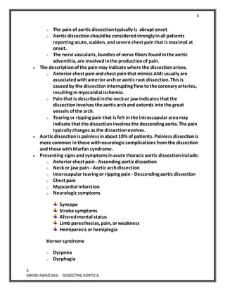 ASCENDING AORTIC ANYURSM MAGDI SASI | DOCX