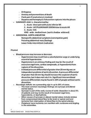 ASCENDING AORTIC ANYURSM MAGDI SASI | DOCX