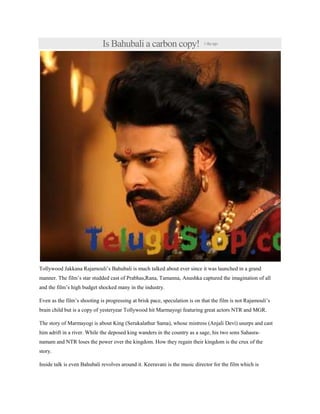 Is Bahubali a carbon copy! | PDF