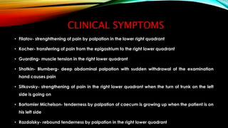 differential diagnosis of appendicitis vs haematocolpos | PPT