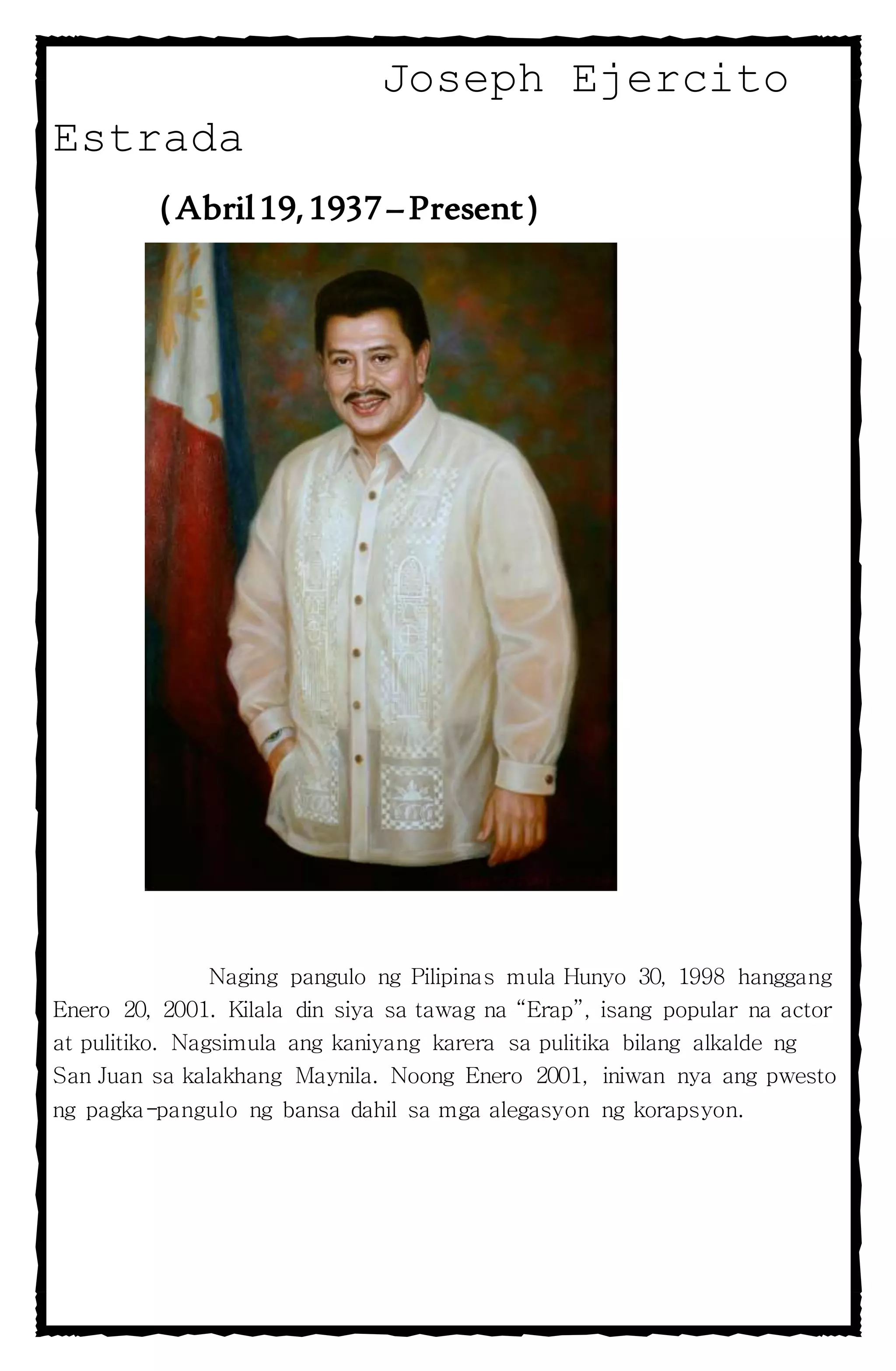 Mga Pangulo ng Pilipinas | DOCX