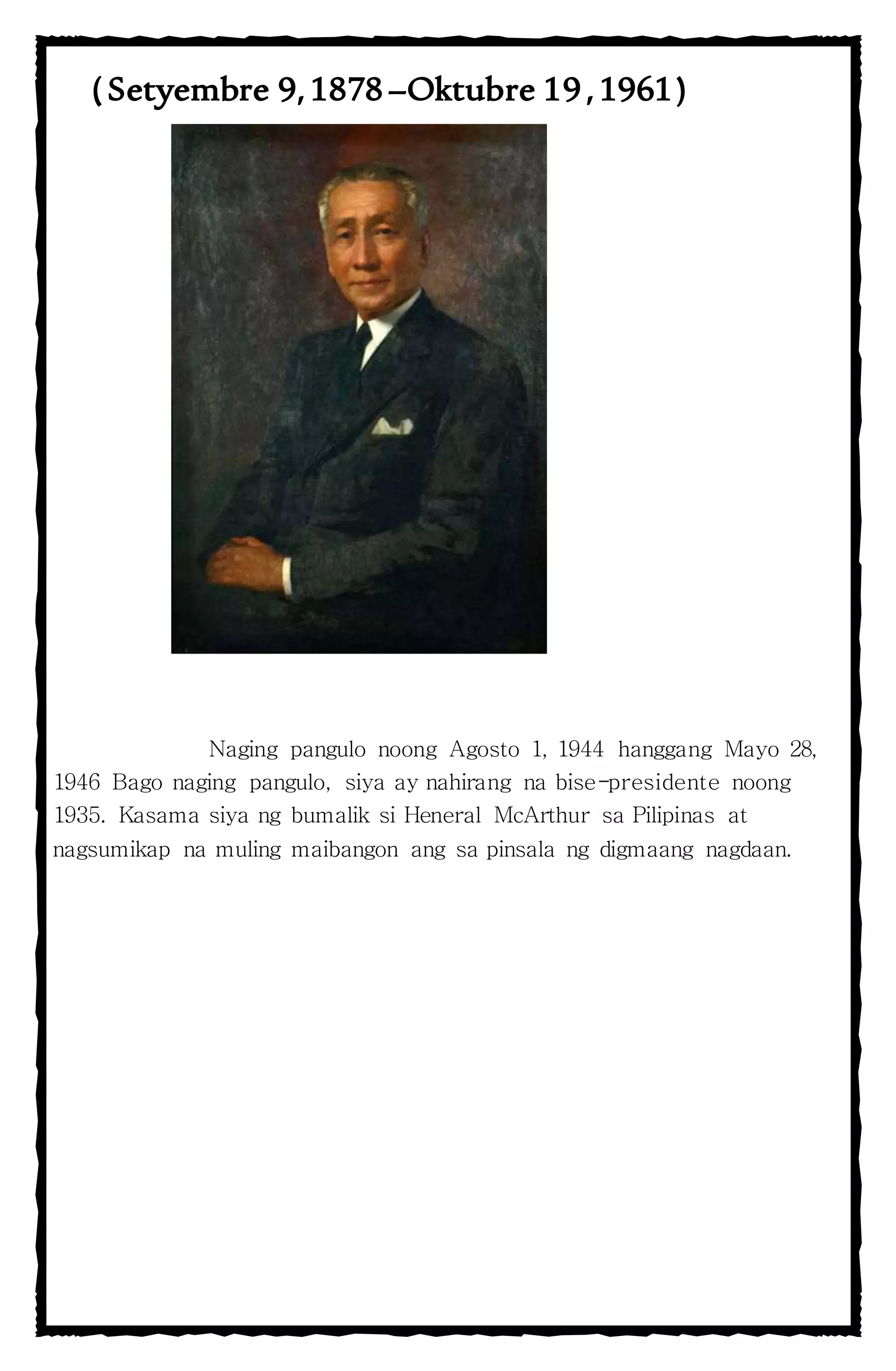 Mga Pangulo ng Pilipinas | DOCX