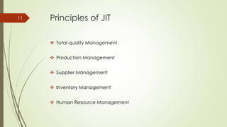 Just in Time Technique | PDF