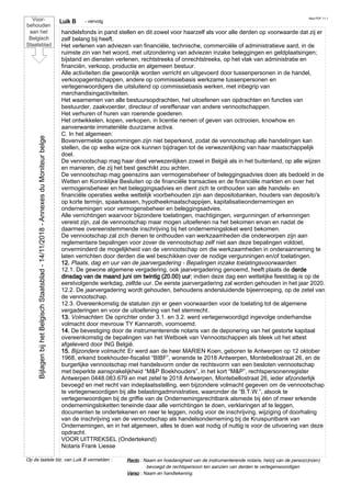 Oprichtingsakte BVBA Vestival bevat materiële fout | PDF