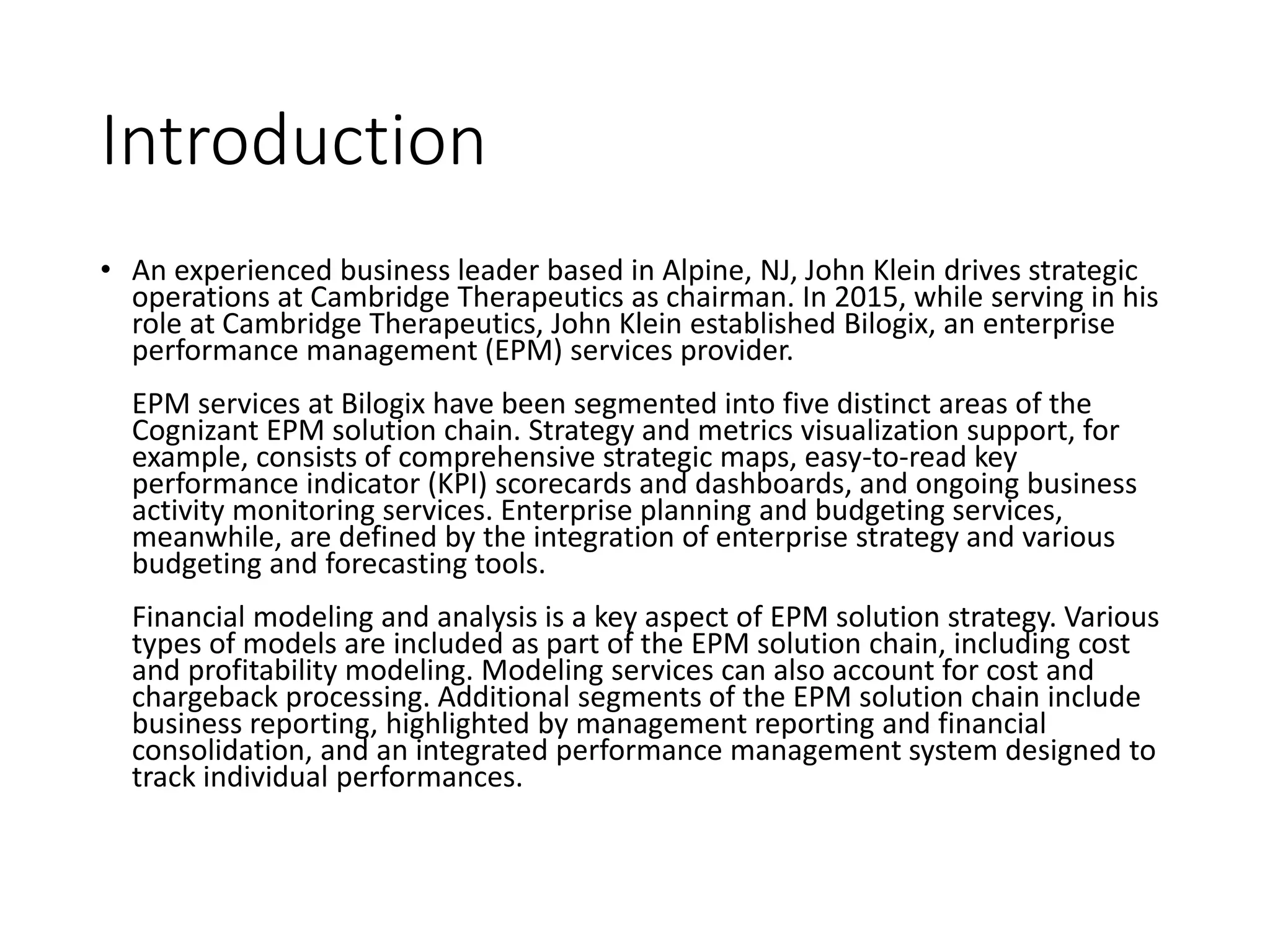 The EPM Solution Chain | PPTX