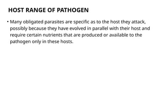 Parasitism and disease development in plants | PPTX