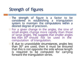 ADVANCED SURVEYING TRIANGULATIONADVANCED SURVEYING TRIANGULATION | PPTX