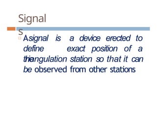 ADVANCED SURVEYING TRIANGULATION ADVANCED SURVEYING TRIANGULATION | PPT