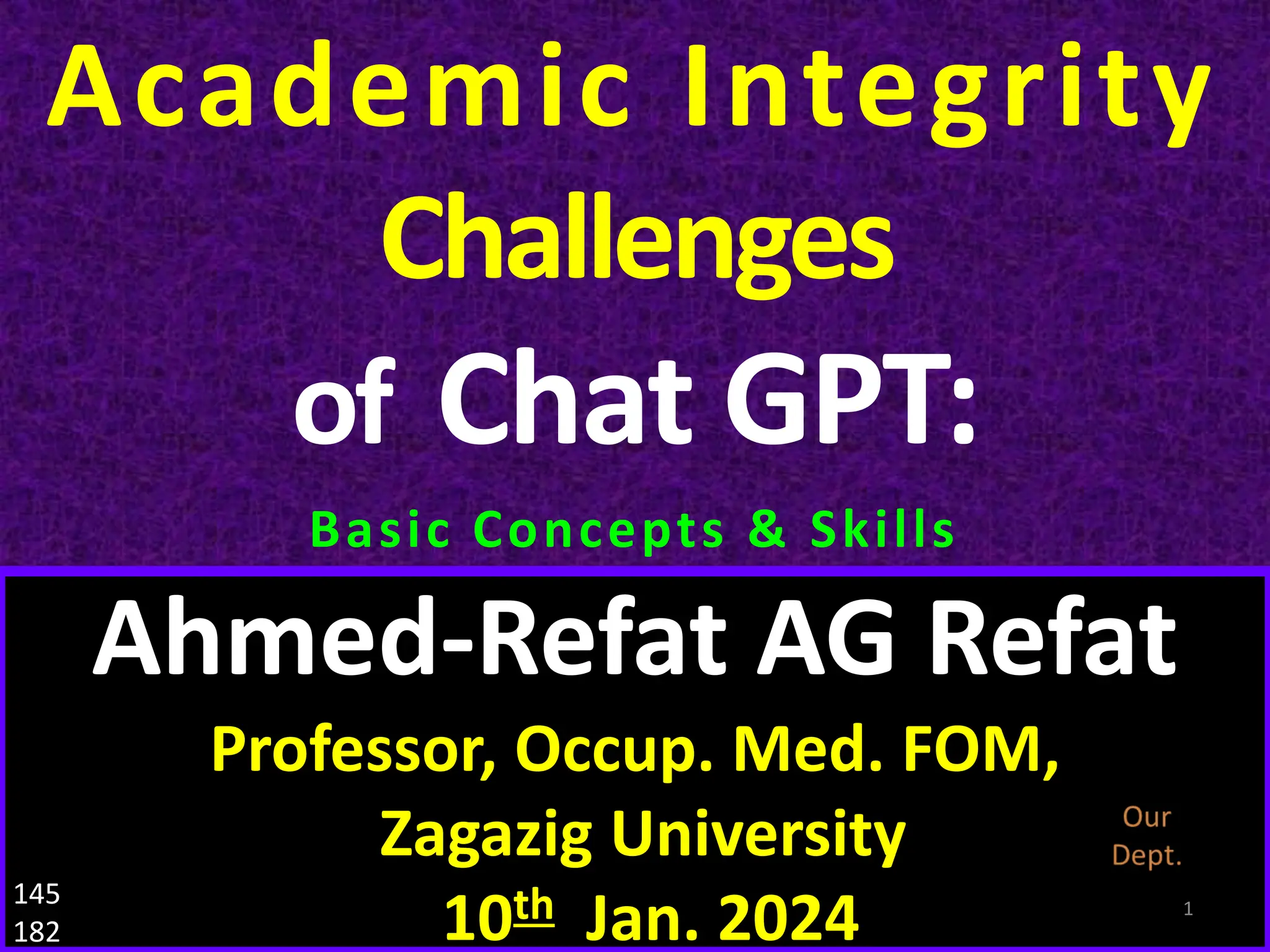 Academic Integrity and Gen AI -Basic Concepts and Skills | PDF