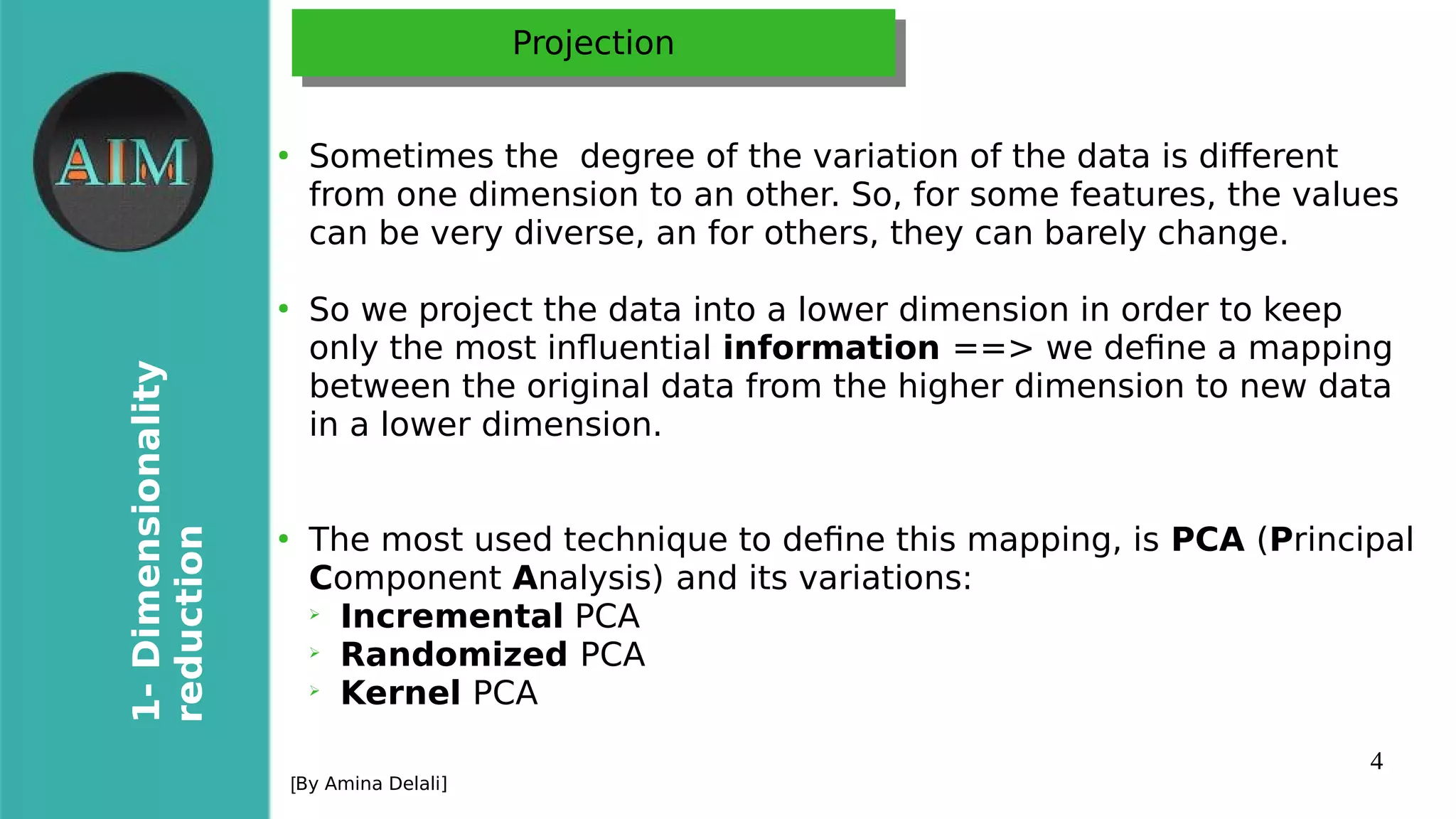 Aaa Ped 17 Unsupervised Learning Dimensionality Reduction Ppt 5610