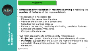Aaa ped-17-Unsupervised Learning: Dimensionality reduction | PPT