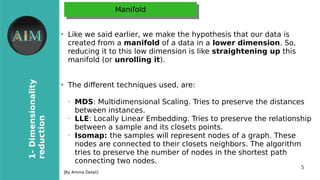 Aaa ped-17-Unsupervised Learning: Dimensionality reduction | PPT