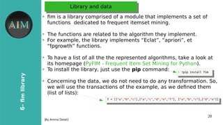 Aaa ped-18-Unsupervised Learning: Association Rule Learning | PPT
