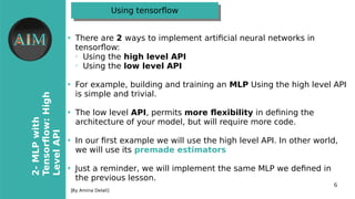 Aaa ped-23-Artificial Neural Network: Keras and Tensorfow | PPT
