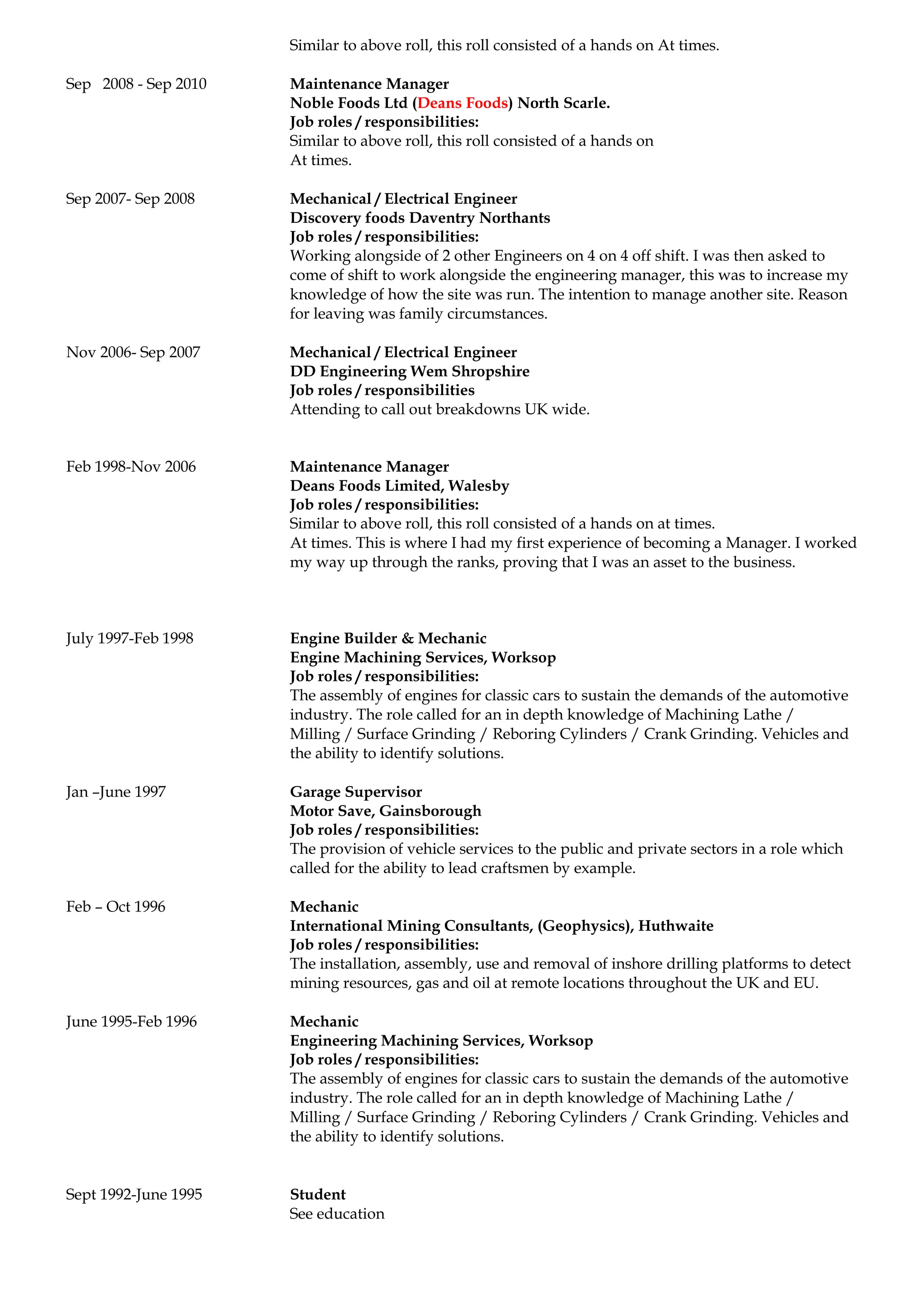 Paul Battersby CV 2016 | DOC