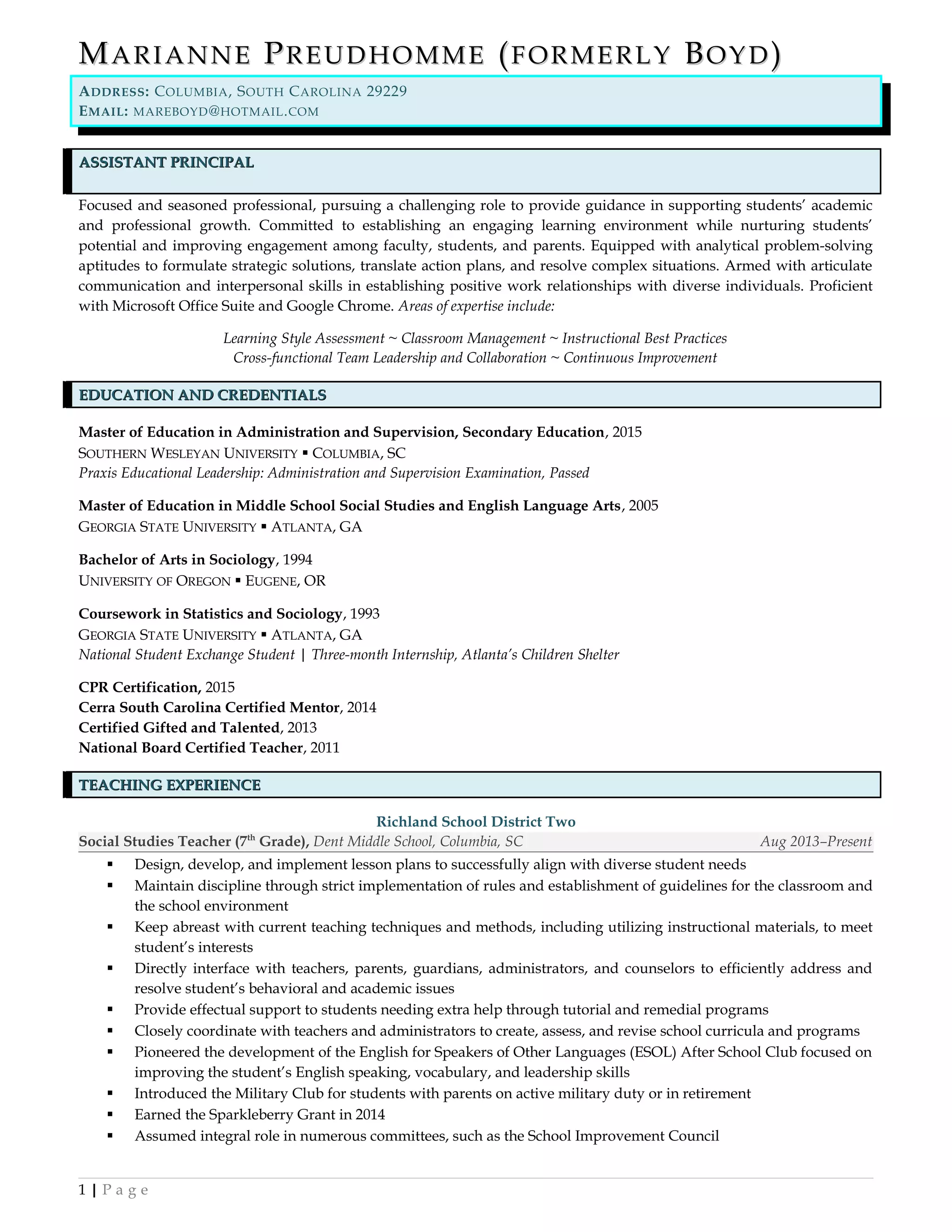 MariannePreudhomme_Resume Linked in2015 | PDF